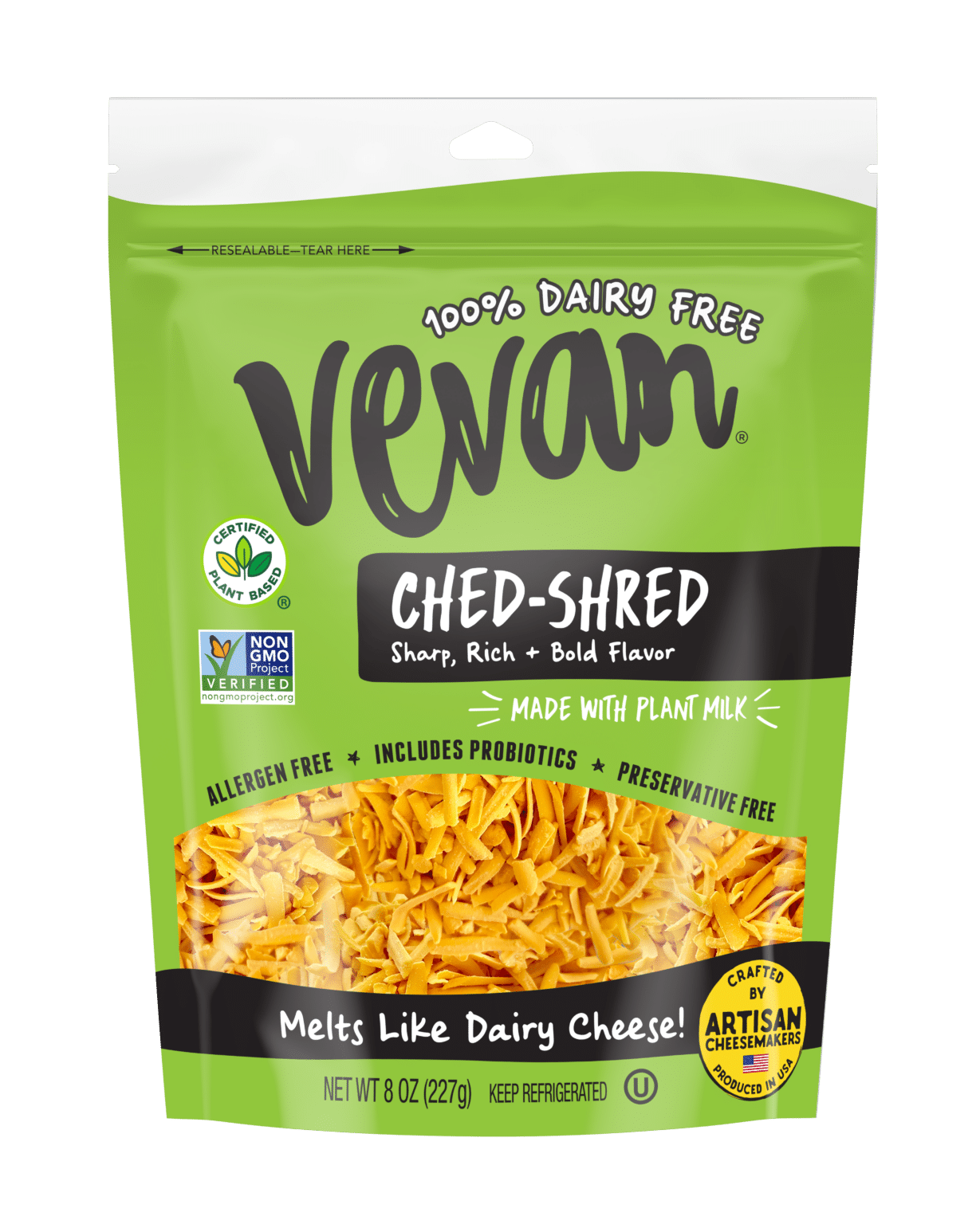 Try Our Vegan Shredded Cheddar Cheese | Vevan