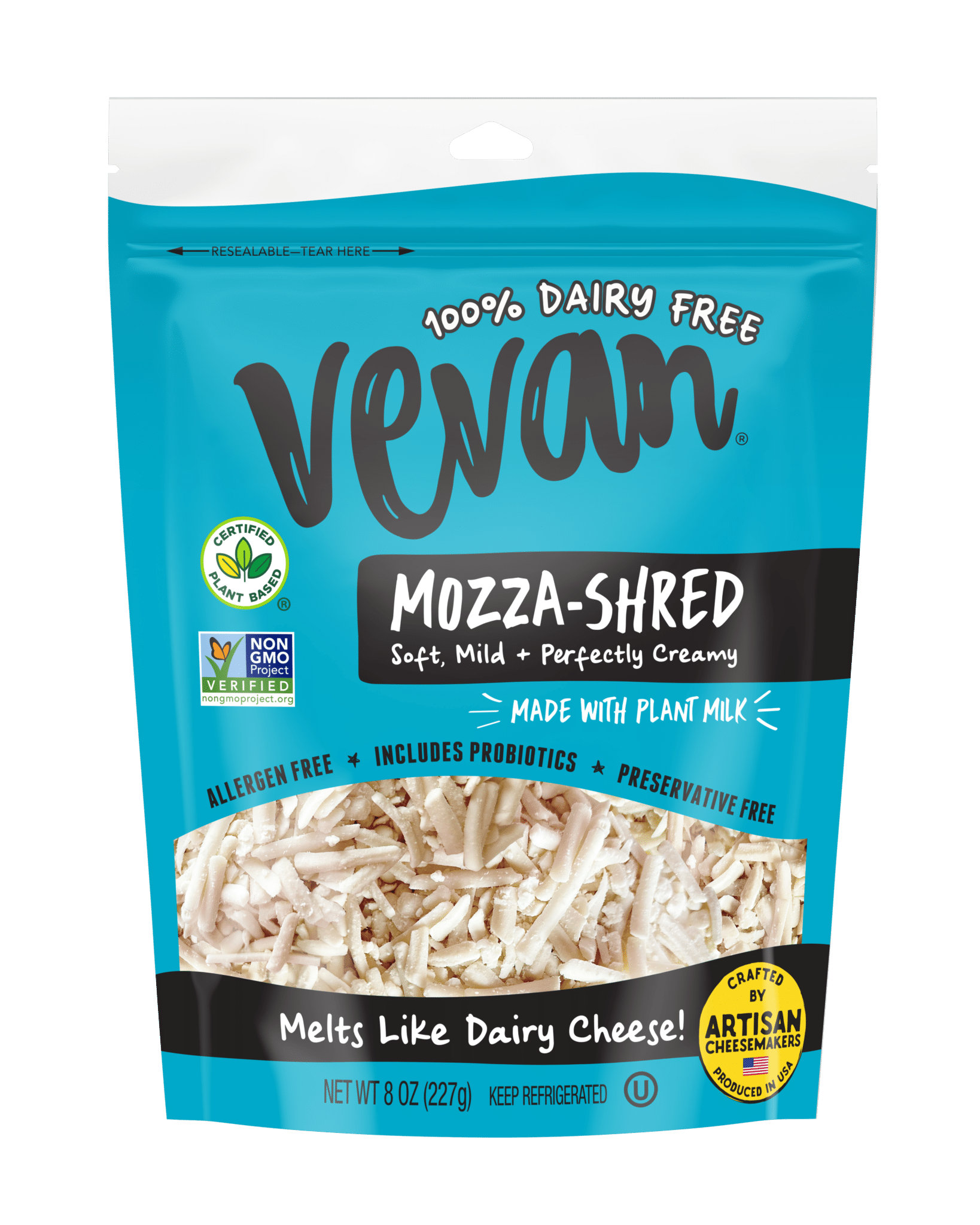 Try Our Fresh Vegan Shredded Mozzarella Cheese | Vevan
