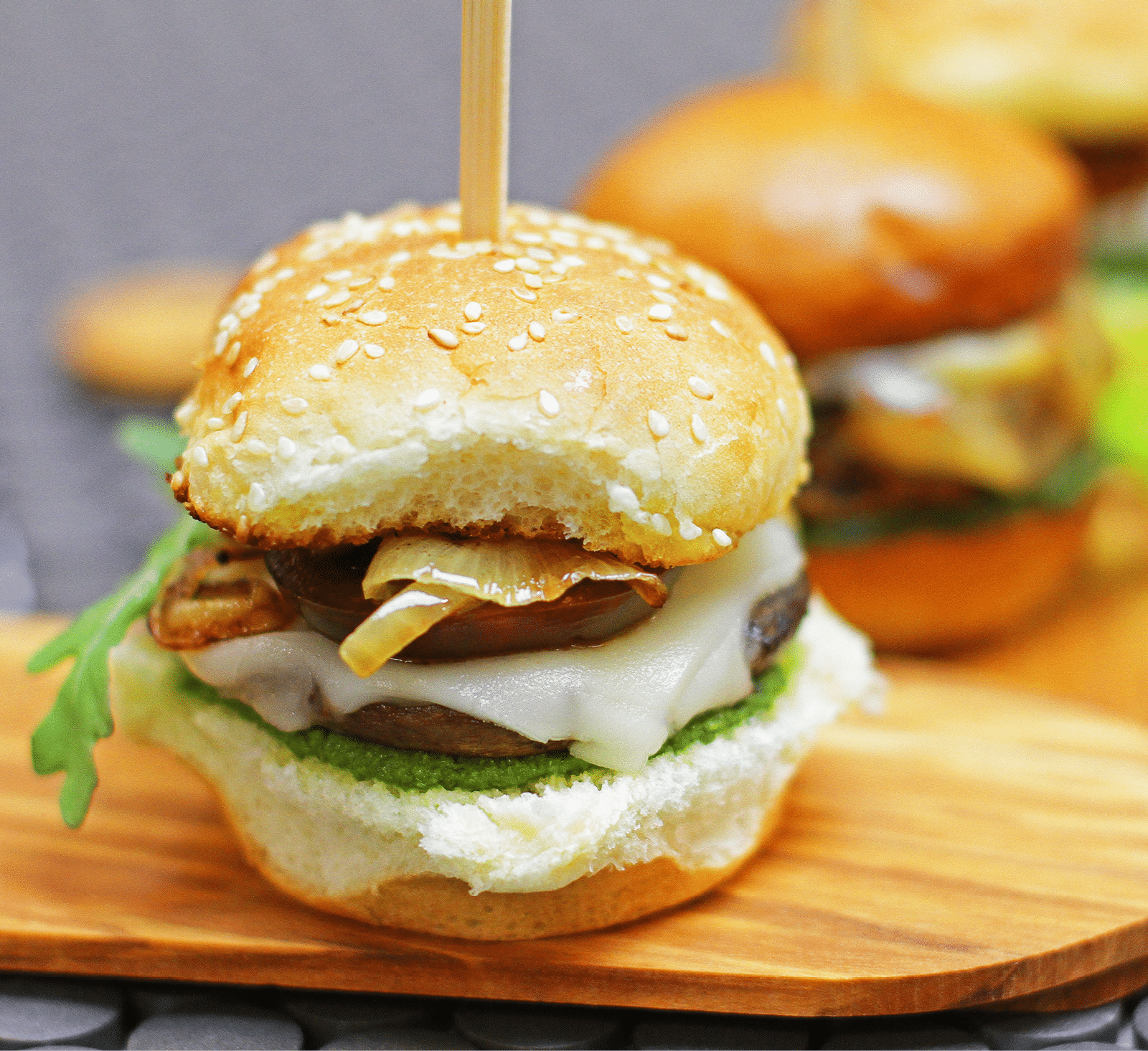 Portobello Mushroom & Mozza Sliders - Vevan