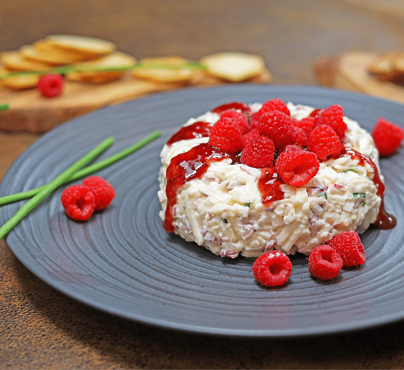Try Our Mozzarella, Onion & Raspberry Cheese Ball | Vevan Vegan Recipes
